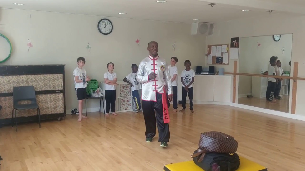 Children Learning To Perform A Flying Kick Praying Mantis Sifu Bryan ...