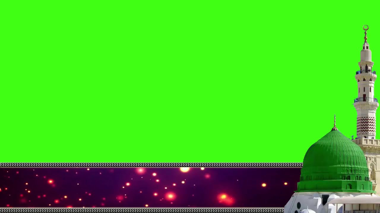 Madeena Shareef Green screen Background Video | Free Islamic Green ...
