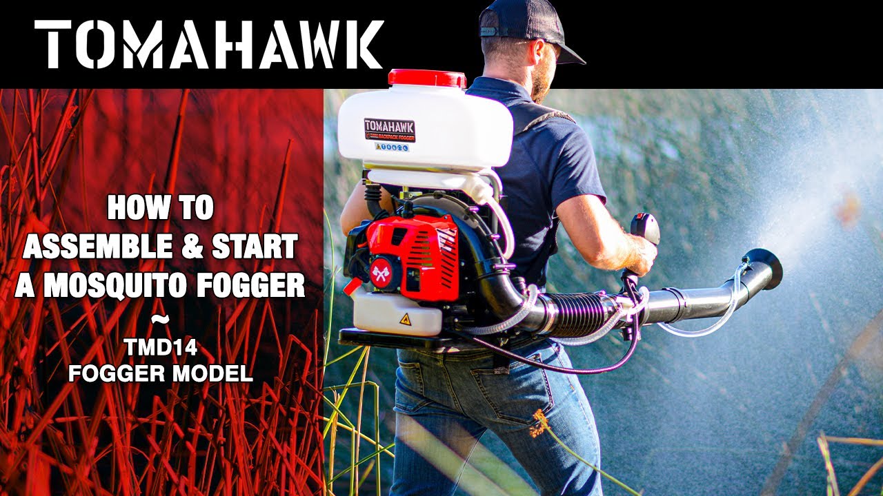 How to Assemble and Start Up a Backpack Fogger - Tomahawk TMD14 - YouTube