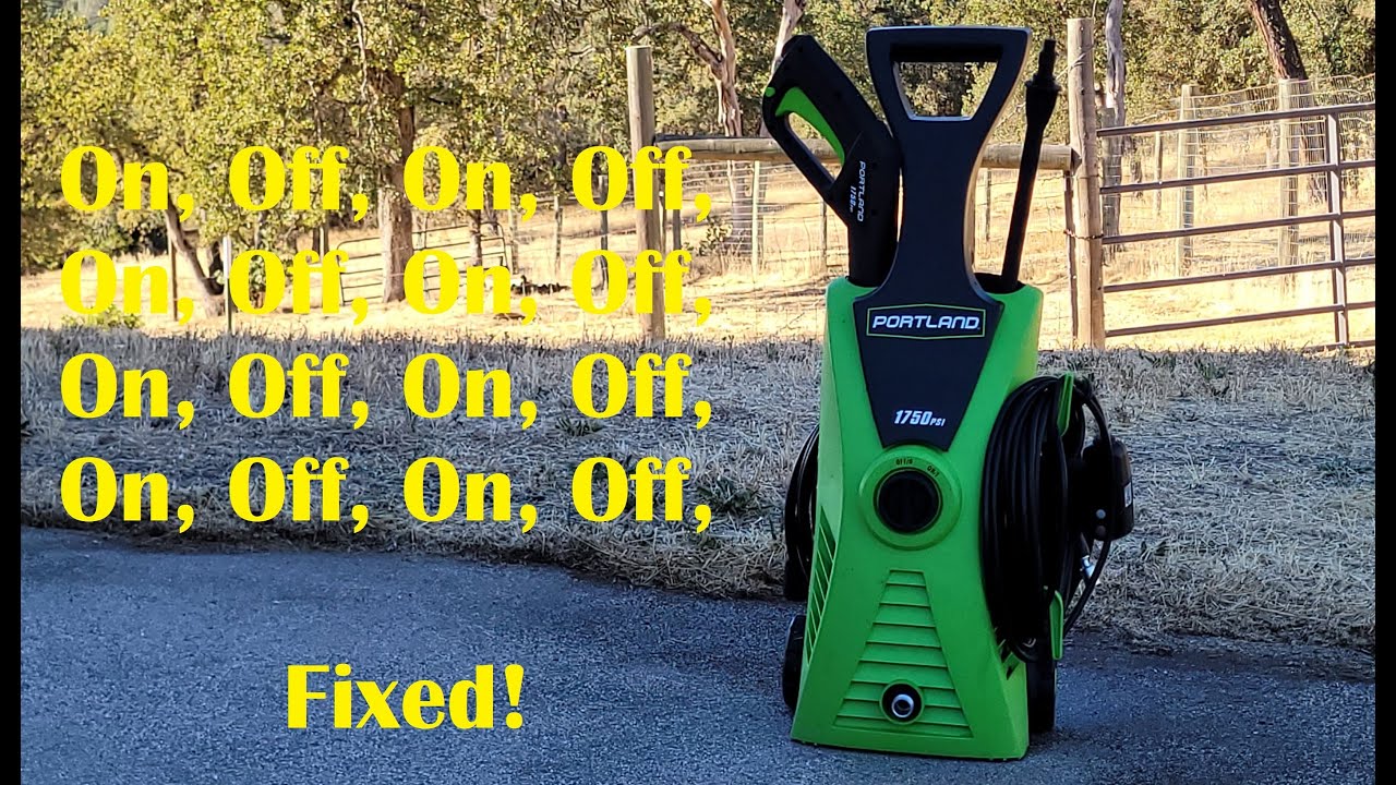 Portland 1750 PSI Pressure Washer FIXED! - YouTube
