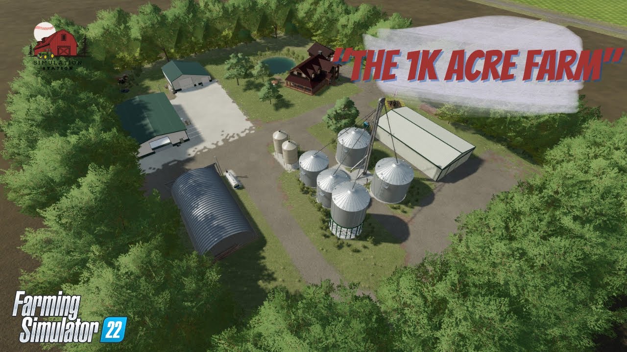 A Realistic 1000 Acre Farm Build - Huron County, MI - YouTube