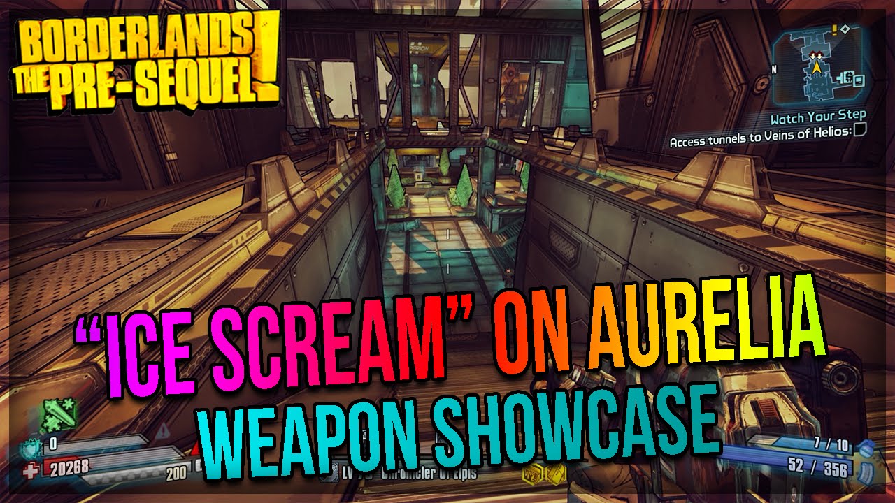 Borderlands The Pre-Sequel: "Ice Scream" Unique Assault Rifle on ...