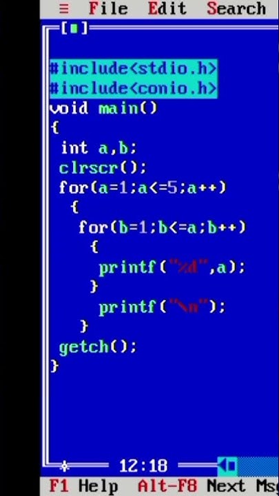 Numbers pattern in C programming | learn c programming easy way | C programming for beginners ...