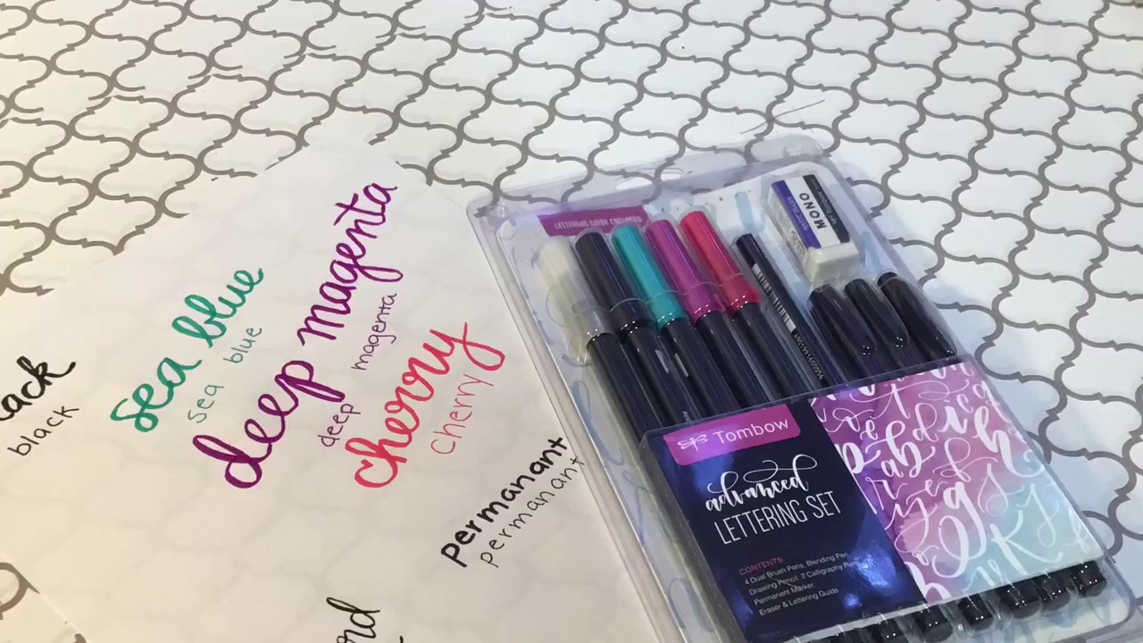 Tombow Calligraphy Set Review | Scripty Scribbles - YouTube