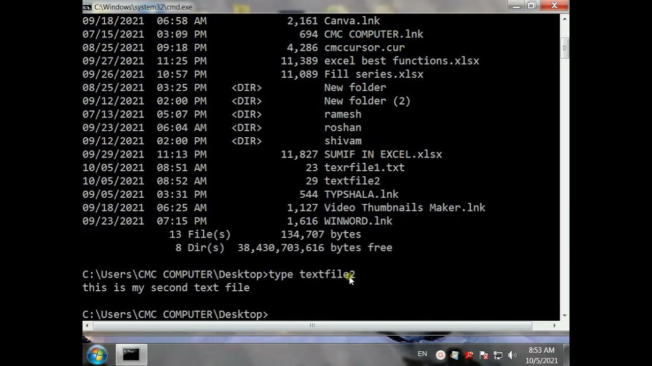 Create and Display Text File Using ECHO and Copy Con Command ||Create Text File in Notepad Using CMD - YouTube create-and-display-text-file-using-echo-and-copy-con-command-create-text-file-in-notepad-using-cmd-youtube