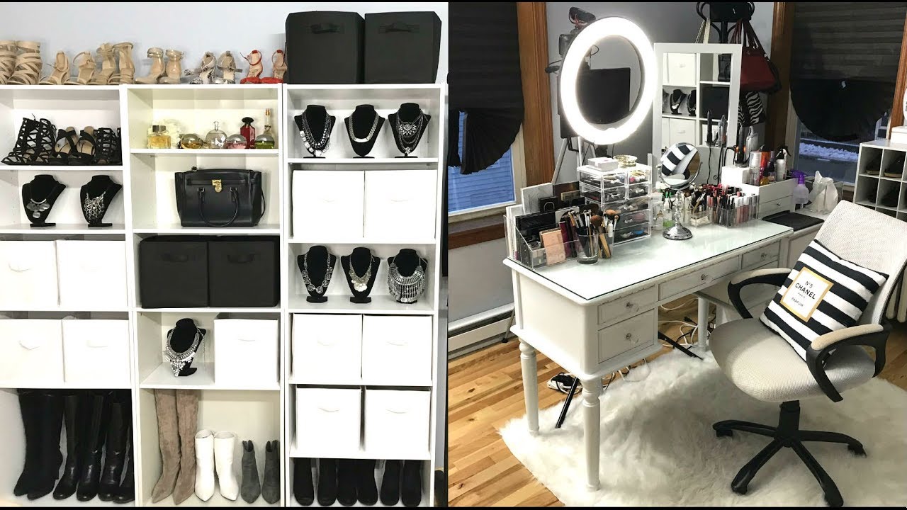BEAUTY ROOM TOUR | 10 X 12 SPACE - YouTube