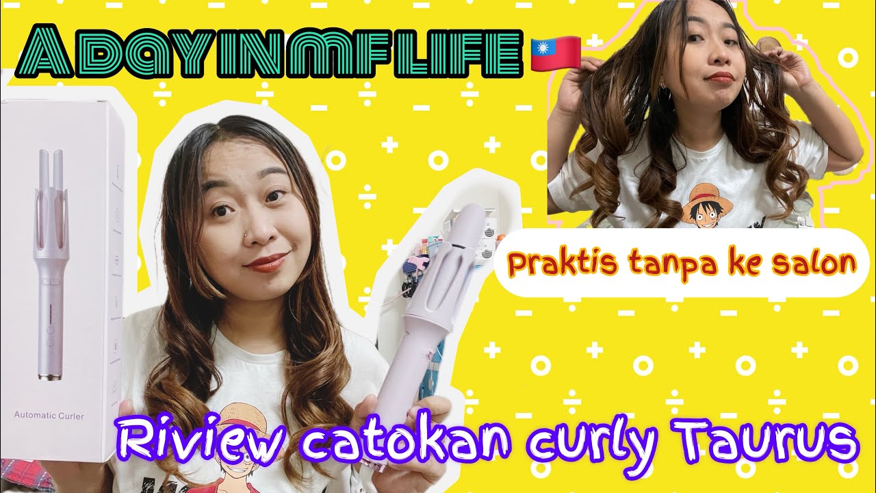 A day in My life🇹🇼||Riview catokan curly Taurus||praktis tanpa kesalon ...
