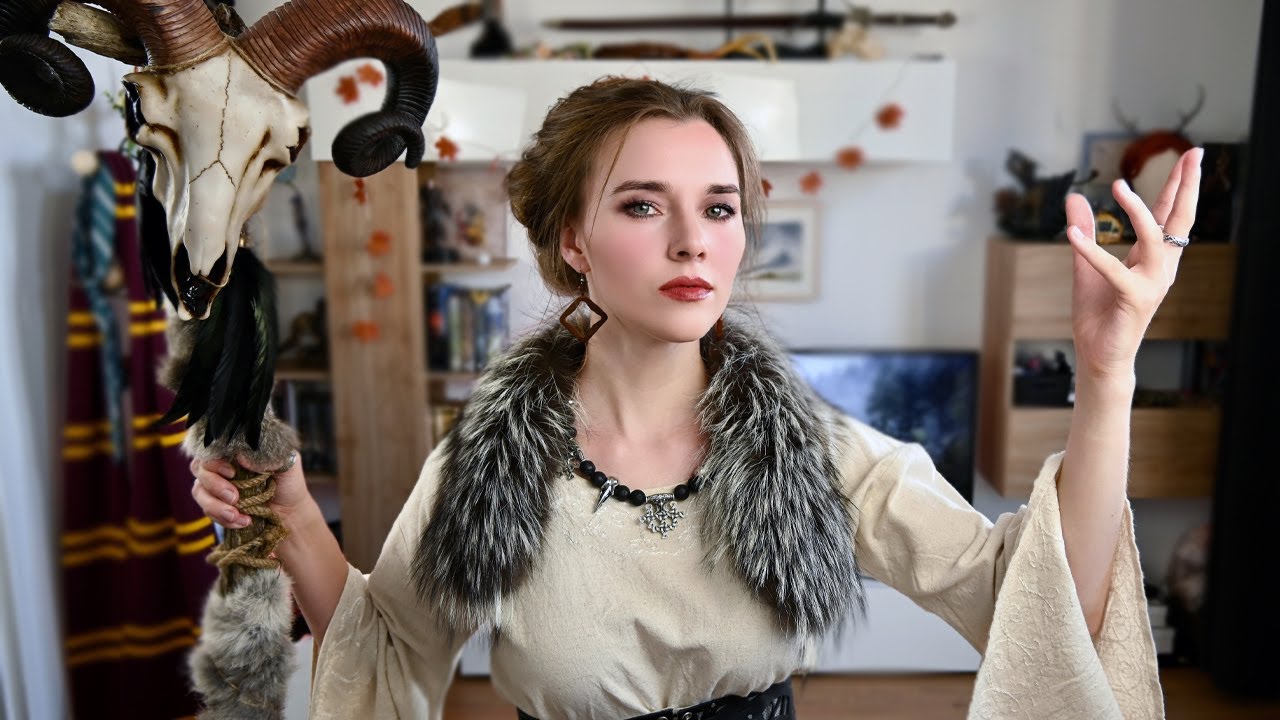 Druid/Shaman outfit, hair & staff tutorial | LARP, Renfair or Halloween ideas - YouTube