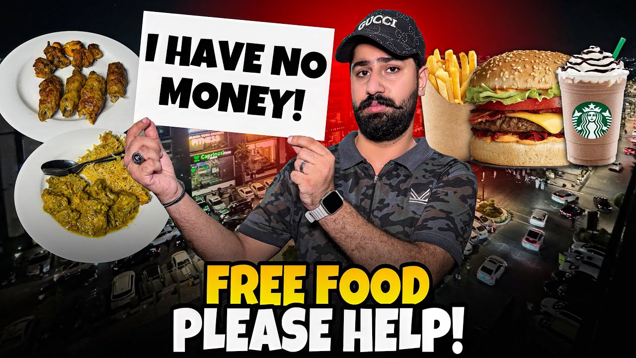 ASKING RESTAURANTS FOR FREE FOOD IN DHA RAYA FAIRWAYS 😱 || SURVIVAL ...
