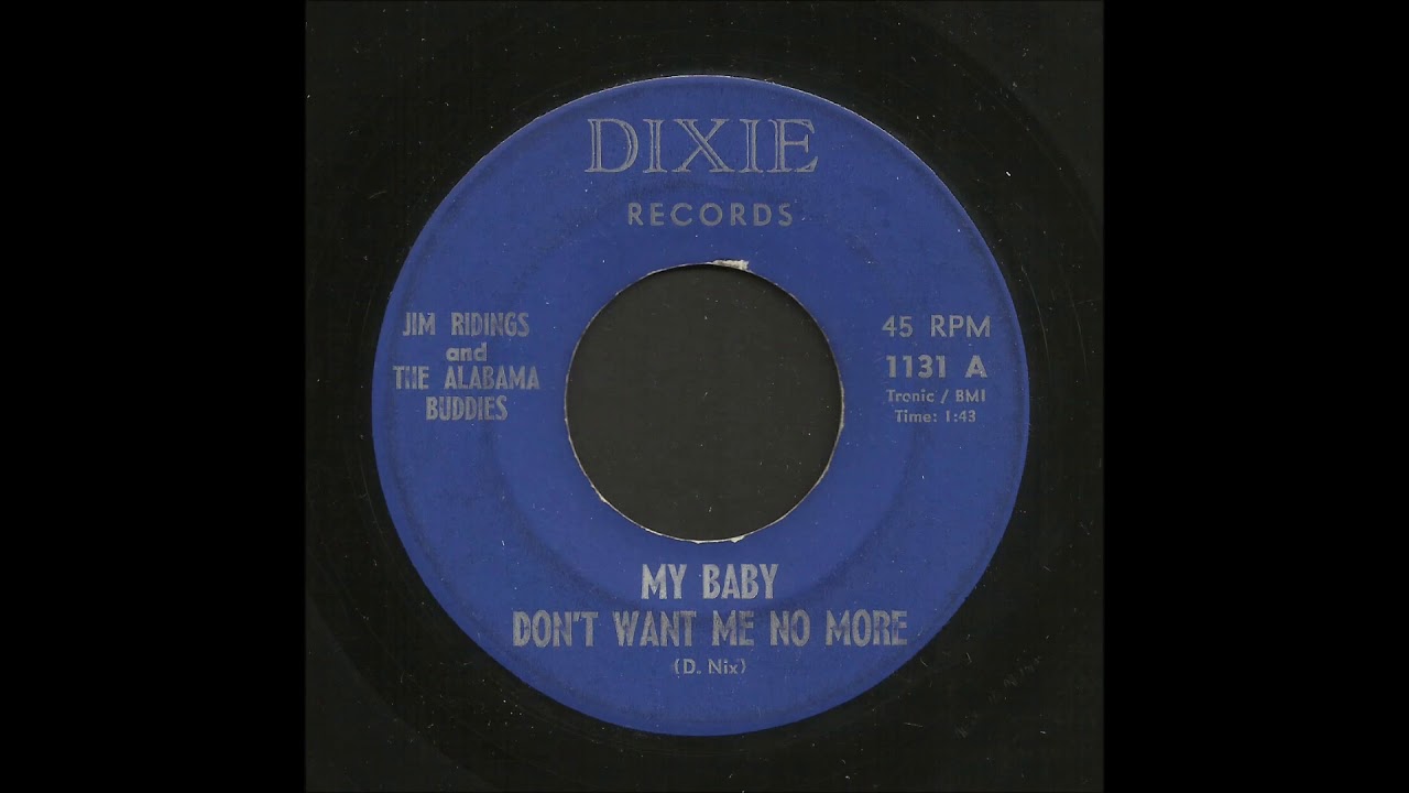 Jim Ridings - My Baby Don't Want Me No More - Country Bop 45 - YouTube
