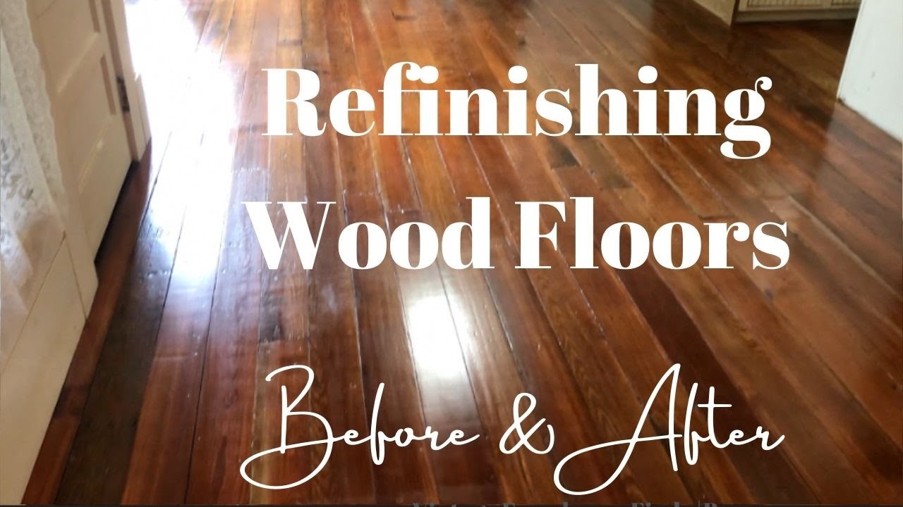 Refinishing Wood Floors Before and After DIY - YouTube
