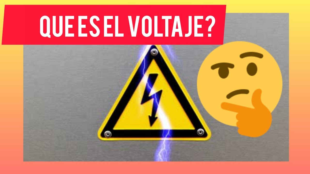 🤔QUE ES EL VOLTAJE ?⚡ En Electricidad. - YouTube