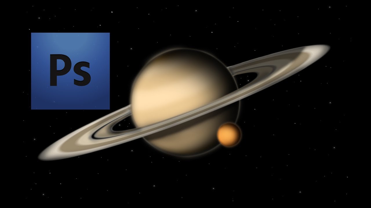 Photoshop Art Tutorial Video - Saturn and Titan - YouTube