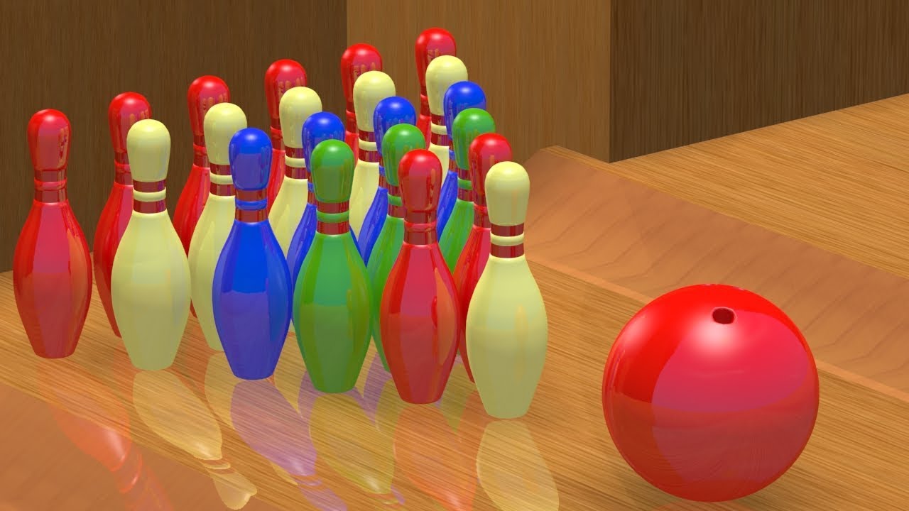 Learn Colors with Colors Bowling Game | Learning colors for Children ...
