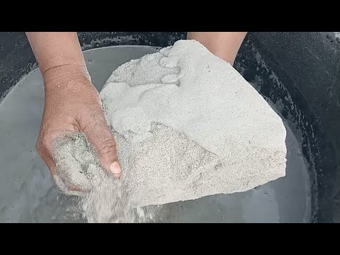 ASMR very soft sand black powder silky smooth peste play dusty dipping ...
