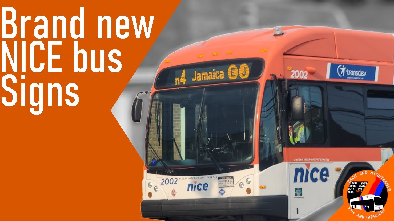 「NICE」Updated NICE signage on Jamaica bound n4's - YouTube