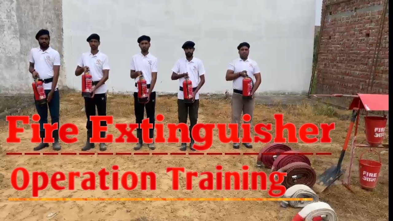 Fire Extinguisher Operation Method Training|| B.D Fire College Narnaul ...