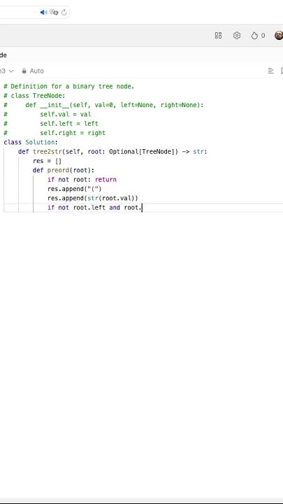 Leetcode 606 Construct String From Binary Tree Youtube 8218