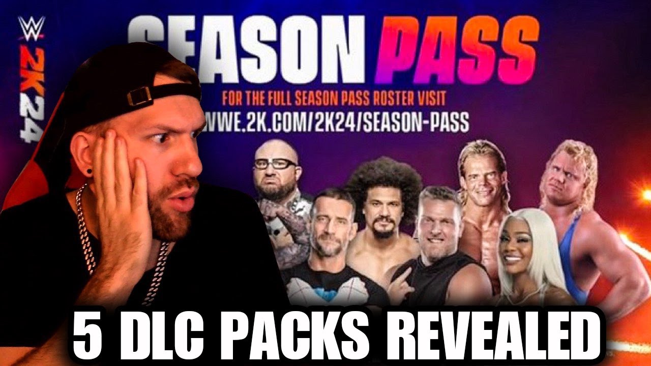 WWE2K24 DLC SEASON PASS REVEALED (5 DLC PACKS) | CM PUNK CONFIRMED ...