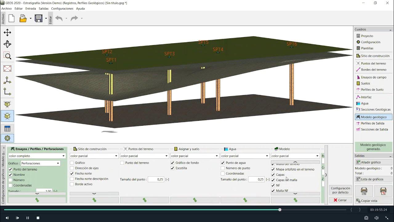 Modelado de la estratigrafia con Geo5. (Cimentaciones) - YouTube