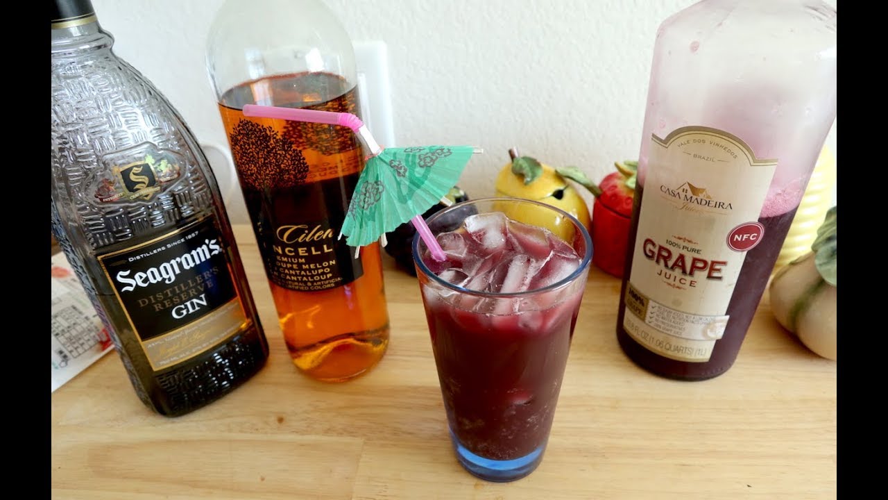 Grape Meloncello Cocktail Recipe - YouTube