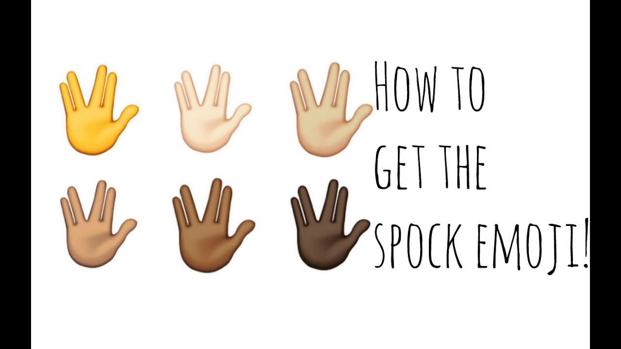 How to get the new hand emoji - YouTube