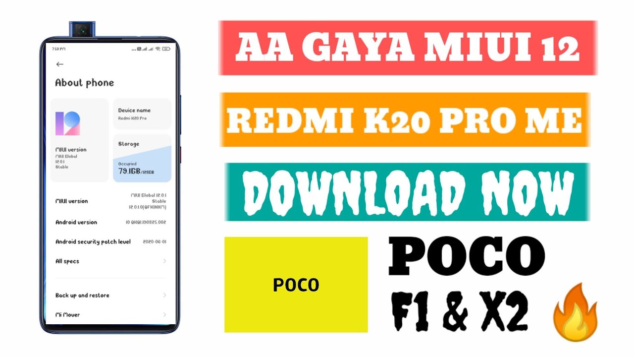 MIUI 12 Update In Redmi K20 Pro | Aa Gaya INDIA Me 🔥| Ab POCO Ki Baari | Tech Ultimate - YouTube