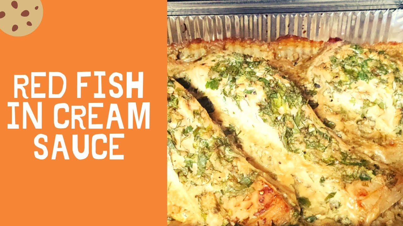 Red fish in cream sauce. Easy fish recipe - YouTube