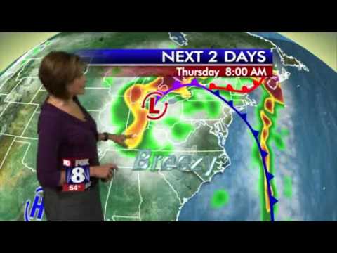 WGHP-TV 8 High Point, NC Weatherlady Emily Byrd October 19, 2011 - YouTube
