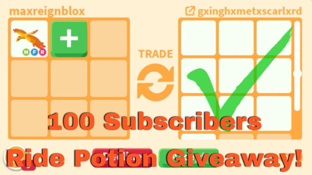 Win Fair or Lose for my NFR Phoenix in Adopt Me + RIDE POTION GIVEAWAY ...