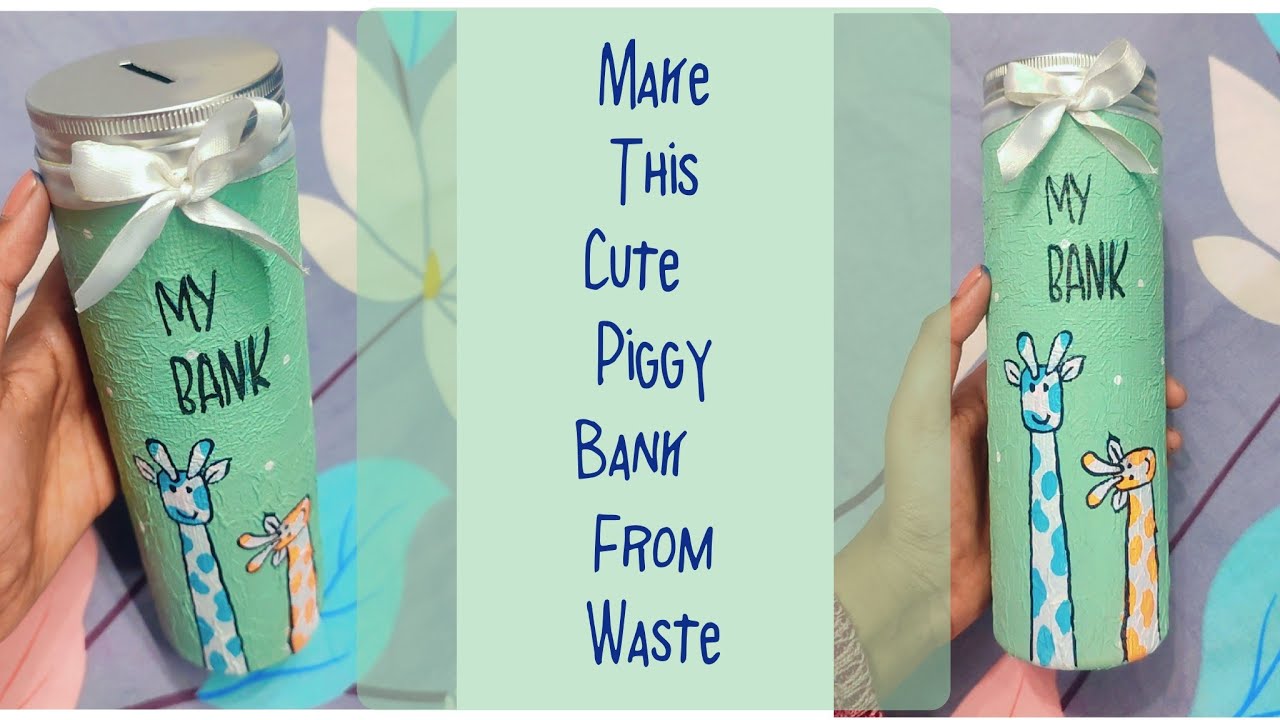 DIY Piggy Bank || Piggy bank with plastic bottle | gullak kaise bnaye ...