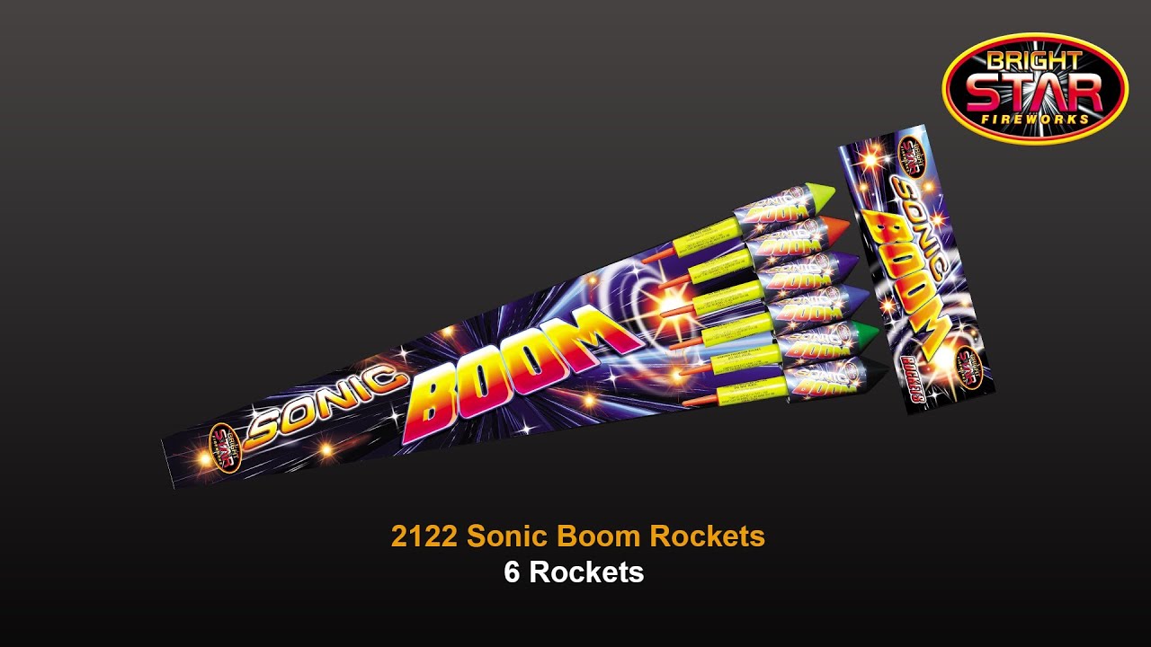 Bright Star Fireworks - 2122 Sonic Boom Rockets - YouTube