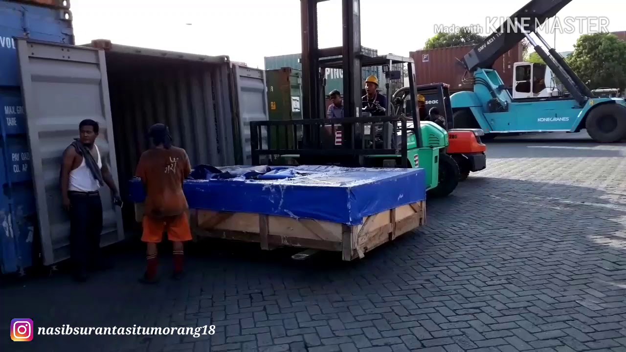 Stuffing Muatan||Proses Stuffing muatan ke dalam container dengan ...