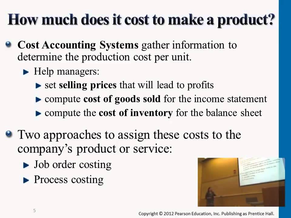 Costs to Make a Product Managerial Accounting - YouTube