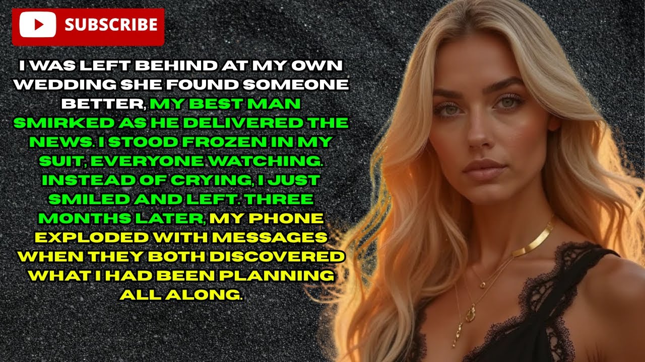 LEFT AT MY OWN WEDDING MY BEST MAN SMIRKED AS HE SAID SHE FOUND SOMEONE ...