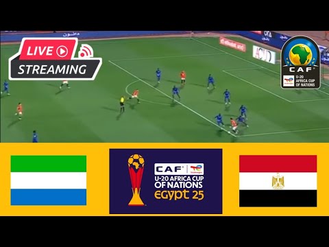 🟥Matchday Live ︎Sierra Leone U20 Vs Egypt U20 | U20 Africa Cup Of ...
