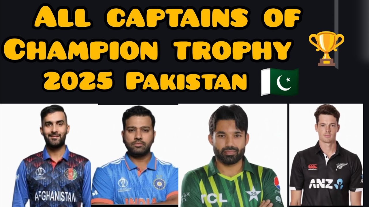 all captains of champions trophy 🏆 Pakistan #champions #cricket # ...