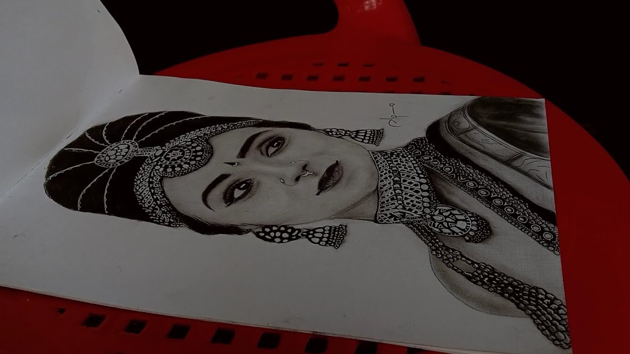 Ponniyin Selvan Kundavai Character Drawing || Actress Trisha Drawing ...