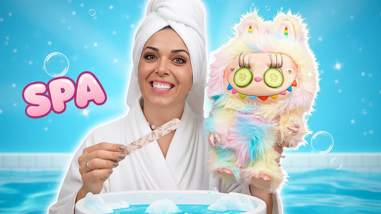 LABUBU GIGANTE en el SPA - YouTube