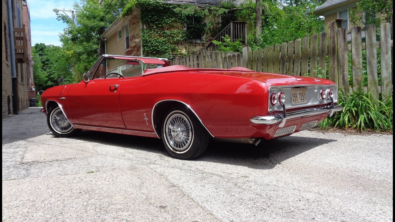 1965 Chevrolet Chevy Corvair Corsa Convertible in Regal Red & Ride - My ...
