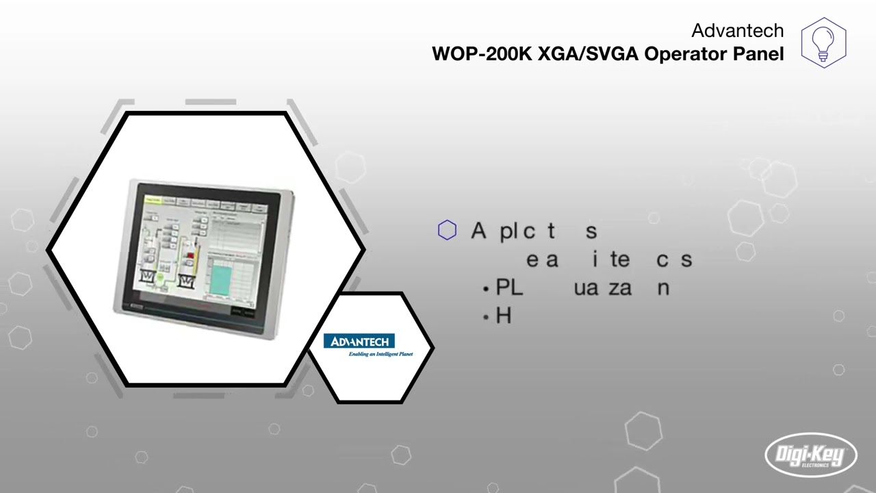 Advantech WOP-200K XGA/SVGA Operator Panel | Datasheet Preview - YouTube