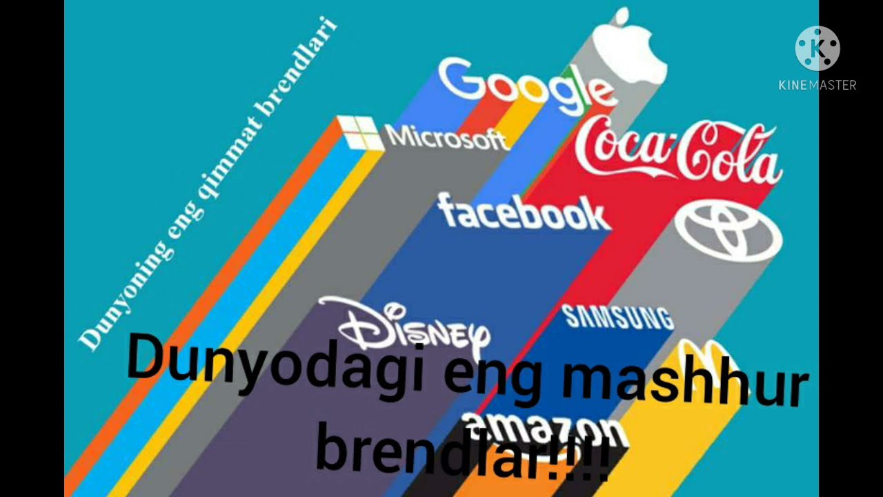 Dunyoning eng mashhur brendlari top 5 talik - YouTube