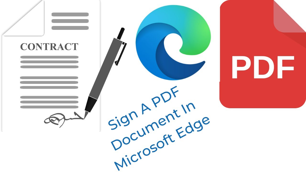 Sign a pdf document in Micosoft Edge - YouTube