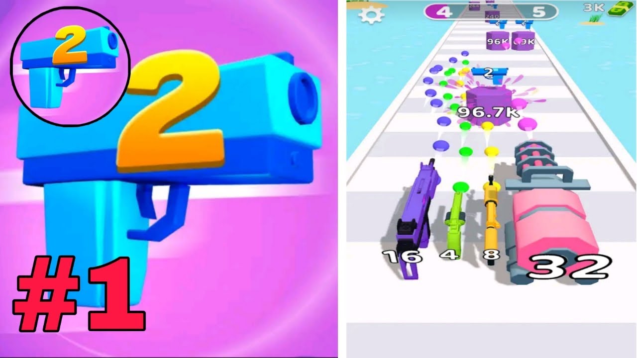 Marge Gun Run All Levels Gameplay Part-1 Walkthrough 1-10 (Android,ios ...