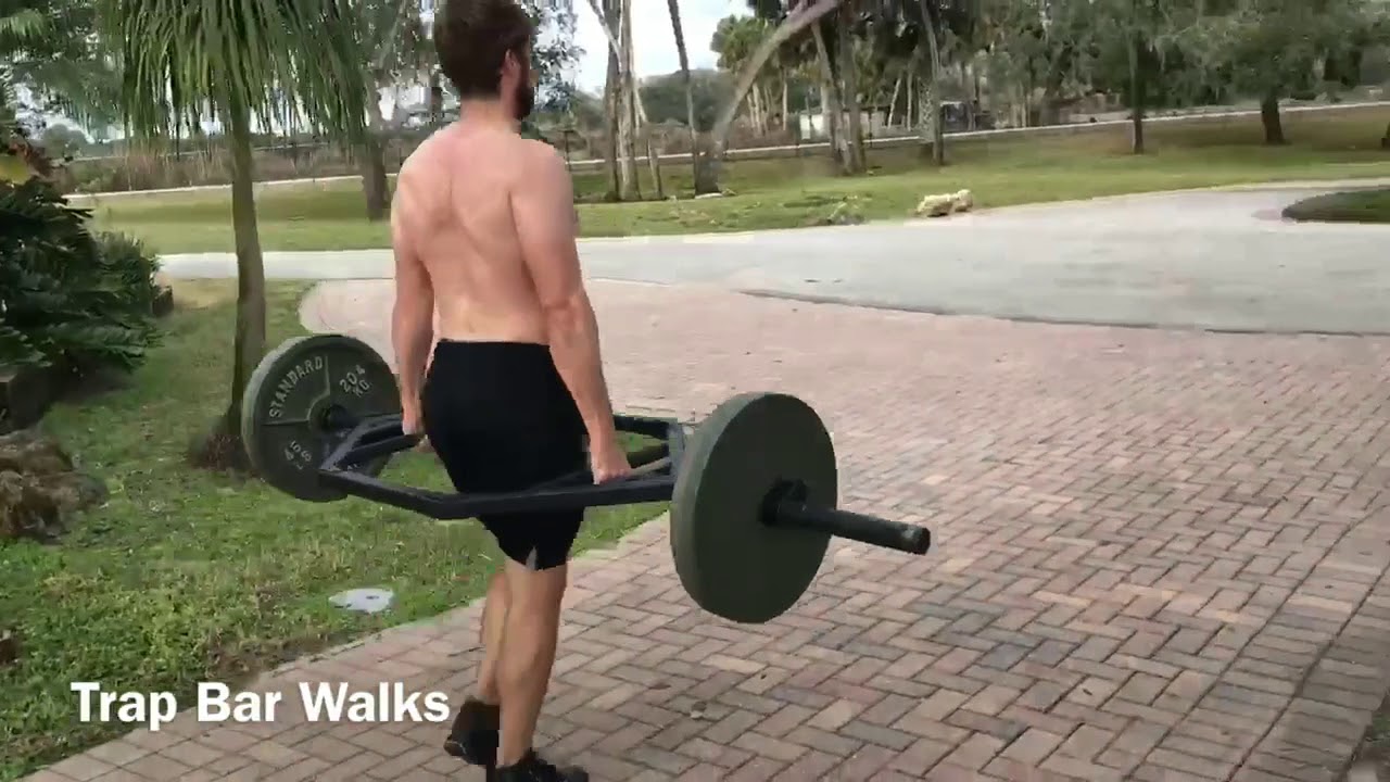 Loaded Carries: Trap Bar Walks and D-Ball Carries - YouTube
