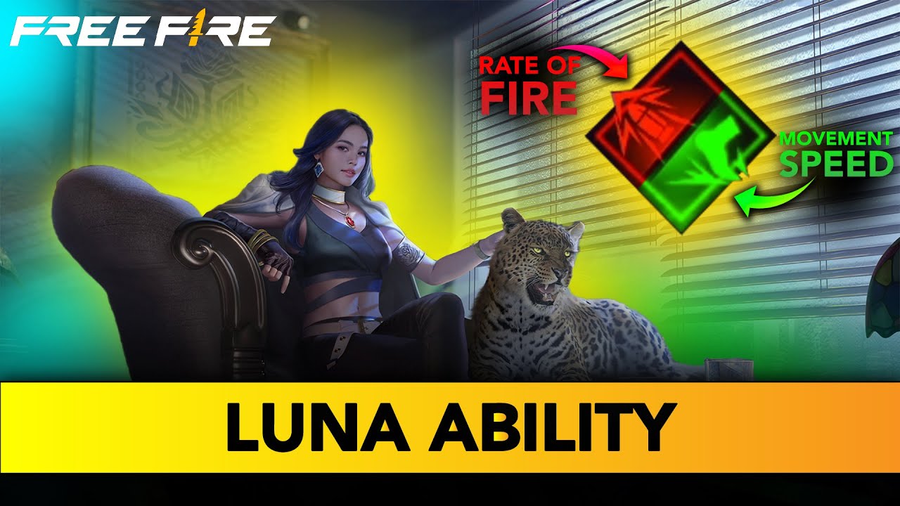 Luna Character Ability Test | Rate of fire ++ Movement Speed ...