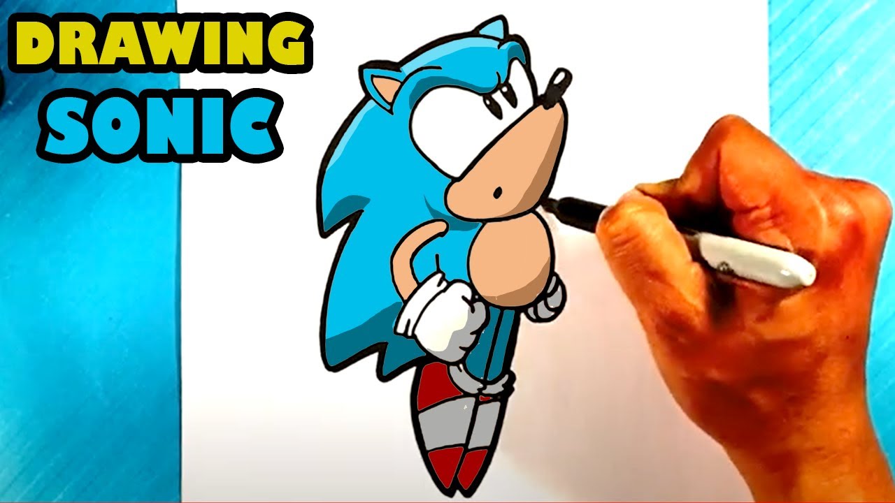 EASY How to Draw SONIC - Spring Jump - YouTube