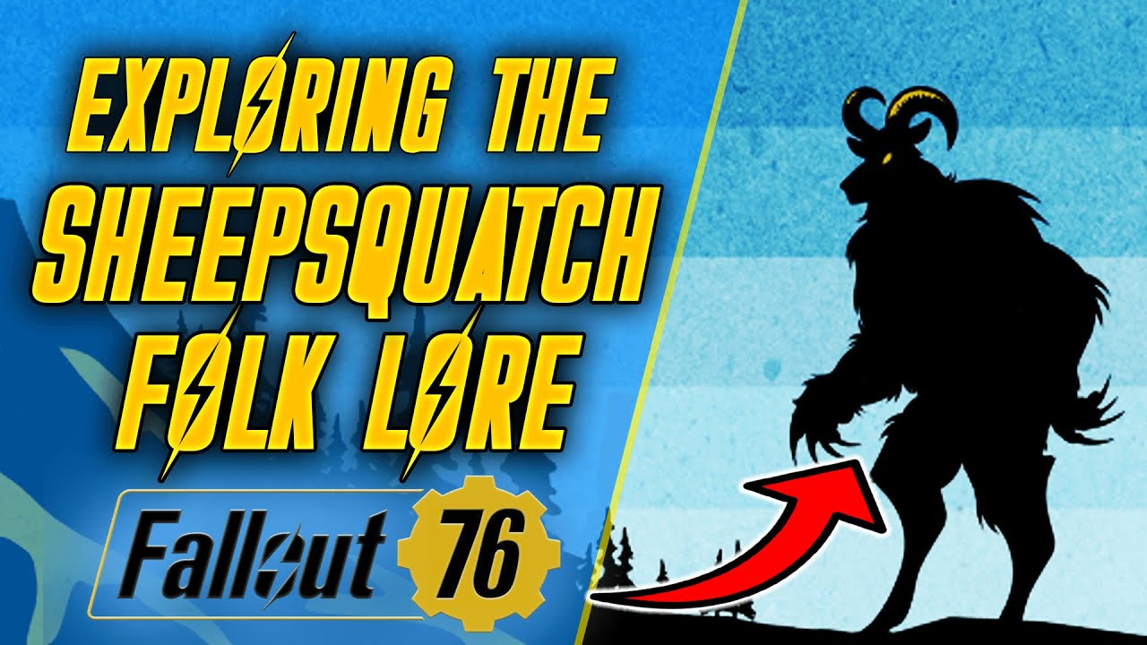 Fallout 76 Sheepsquatch (New Cryptid) - YouTube