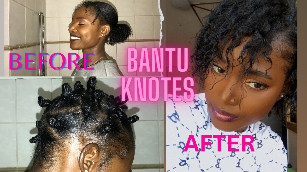 How To Make Curls With Bantu Knots On 4C Hair|Tutorial| #hairstyle # ...