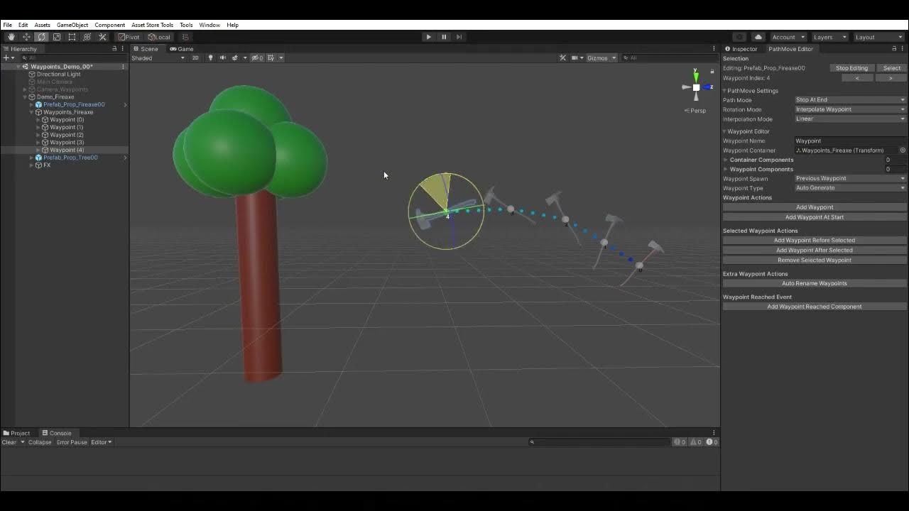 Waypoints - Path Editor Demo - YouTube